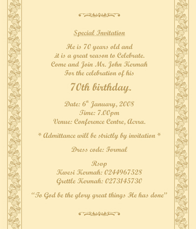 Birthday Samples, Birthday printed text, Birthday Printed Samples